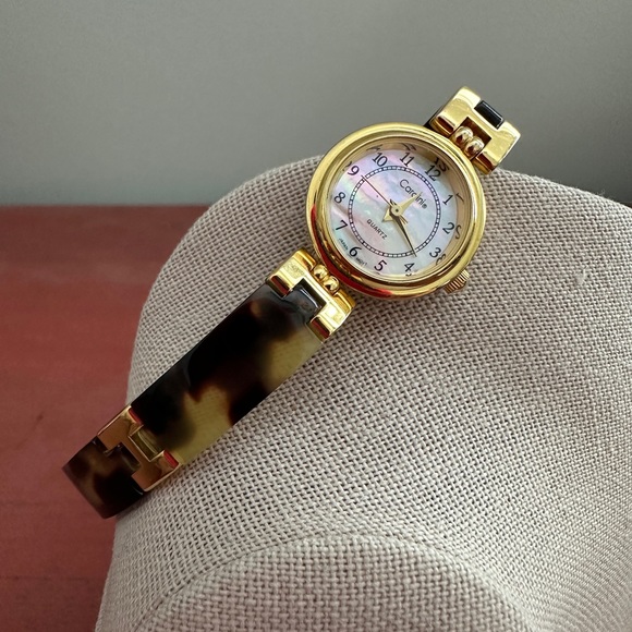 Cardini | Accessories | Cardini Quartz Watch With Gold And Tortoise ...